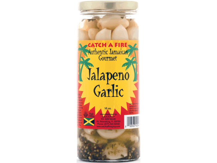 Catch a Fire’s Jamaican Jalapeño Garlic Cloves – Spicy Pickled Garlic ...